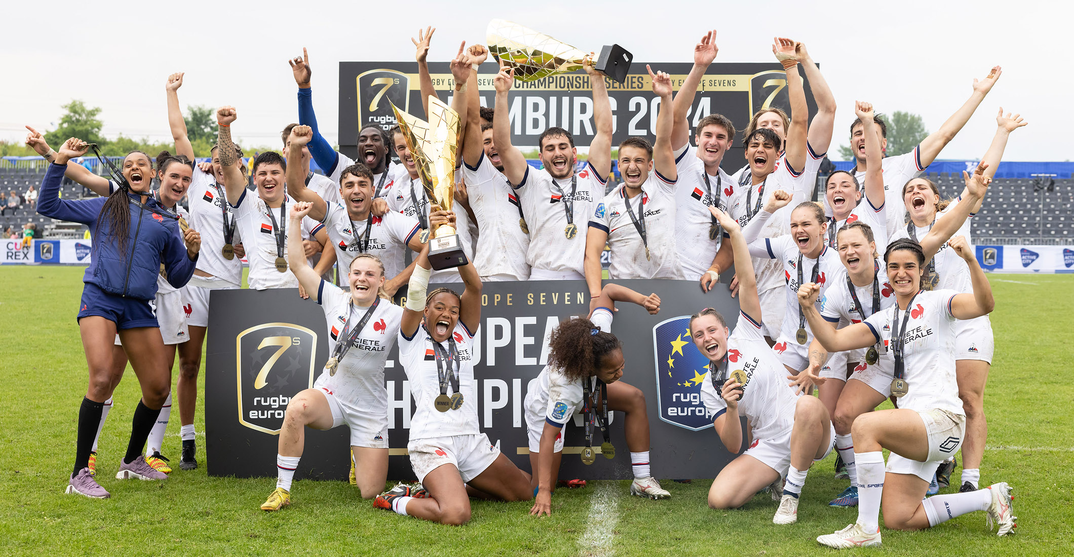 Championnat d’Europe de Rugby à 7 : Les Tricolores en or